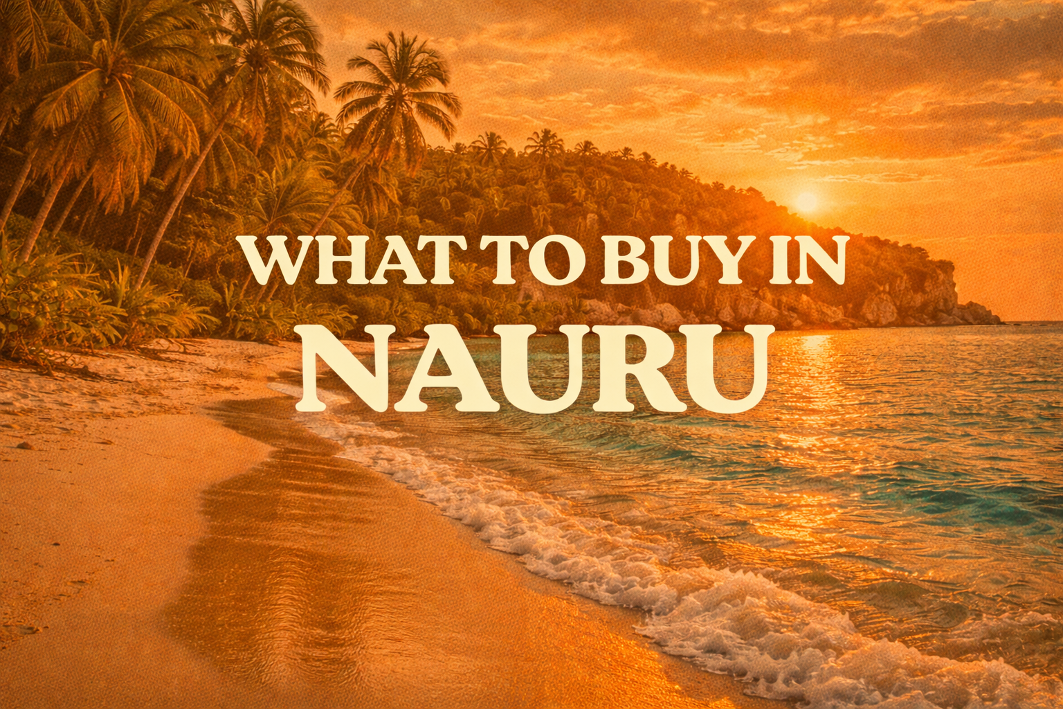 What to Buy in Nauru: Unique Souvenirs That Capture Its Island Charm ...